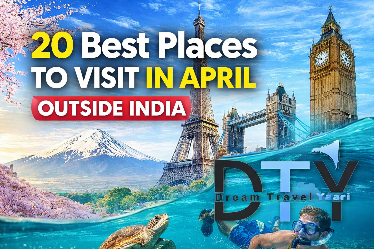 20 Best Places to Visit in April Outside India 2026
